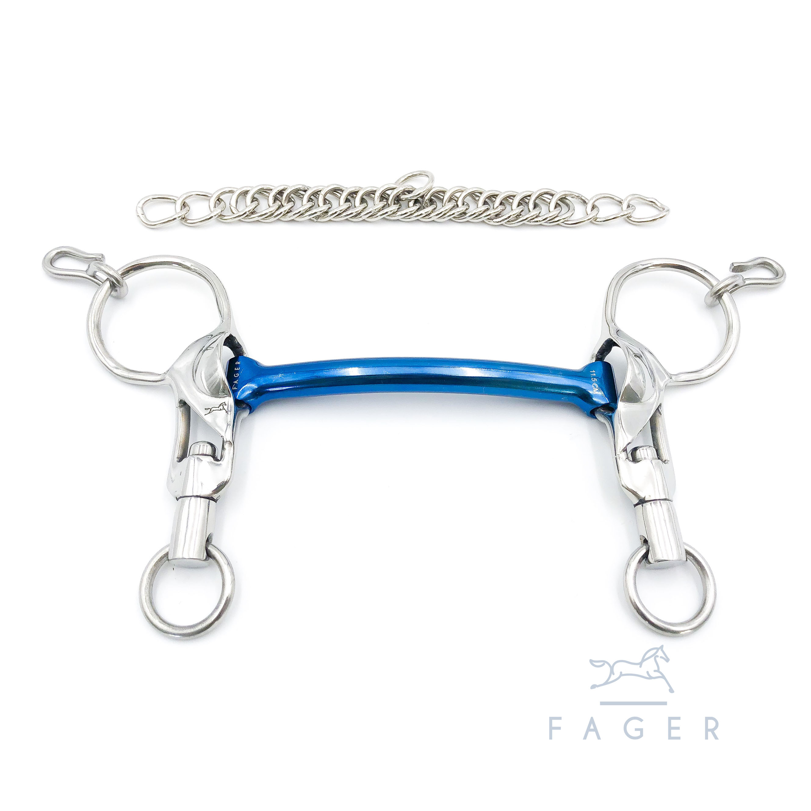 Fager "Sabina" Icelandic Titanium Mullen Mouth Short Shanks bit - På Bettet
