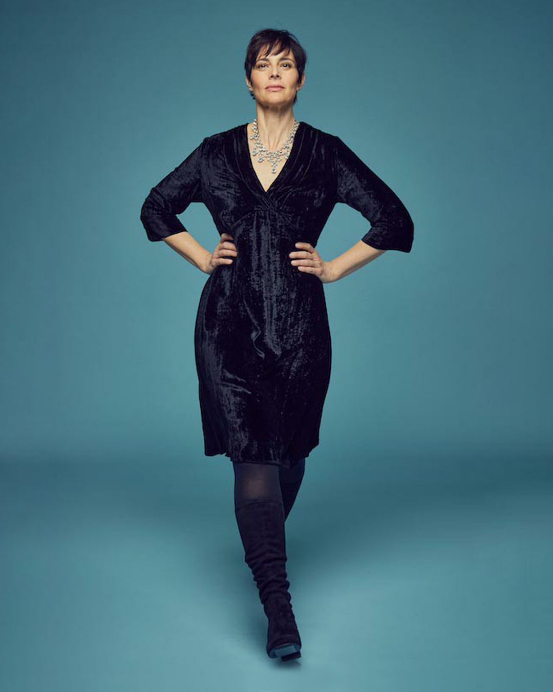 Sammetsklänning Orion svart - Jacobssons