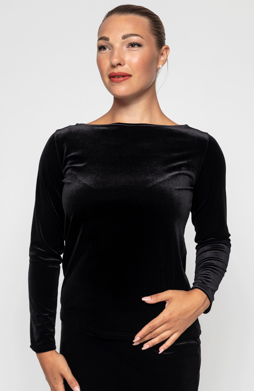 Sammetstopp Moa svart - Jacobssons