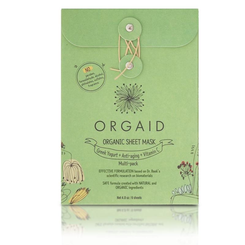 ORGAID Organic Sheet Mask Multi-pack (6 stk. / 2 av hver) - GreenSpirit.no