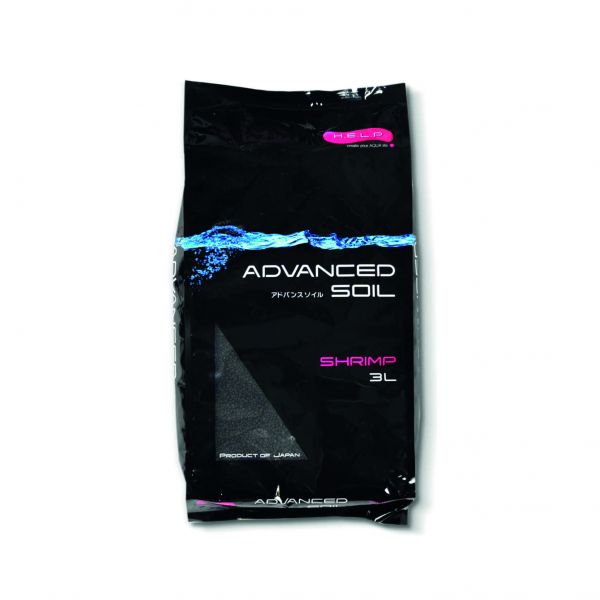Aquael - Advanced Soil Shrimp Svart - 3liter - Akvariumkungen.se