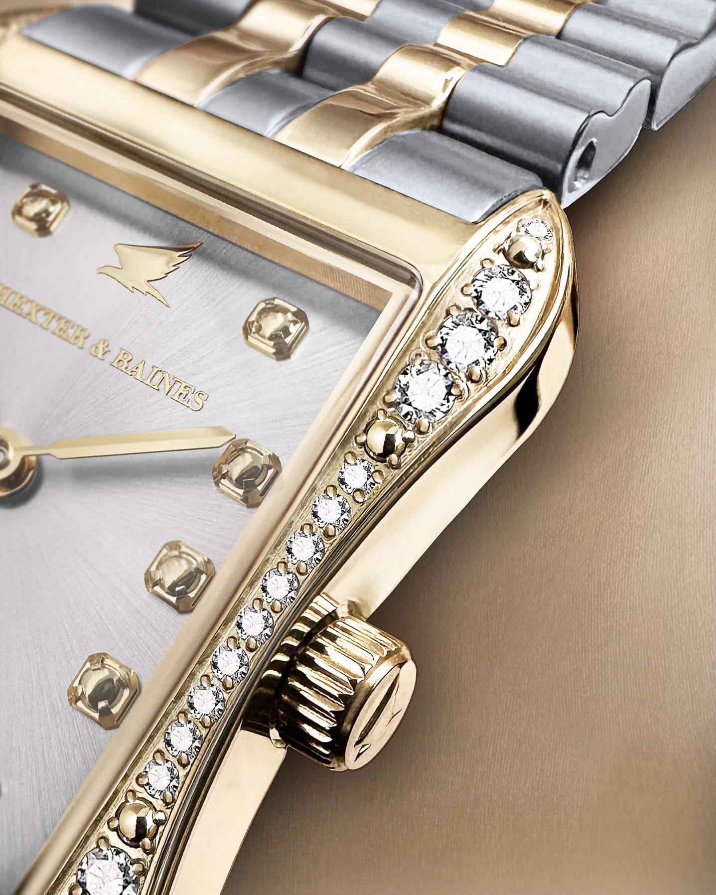 H&B Cronvas Pavé, Gold & Silver - Hexter & Baines