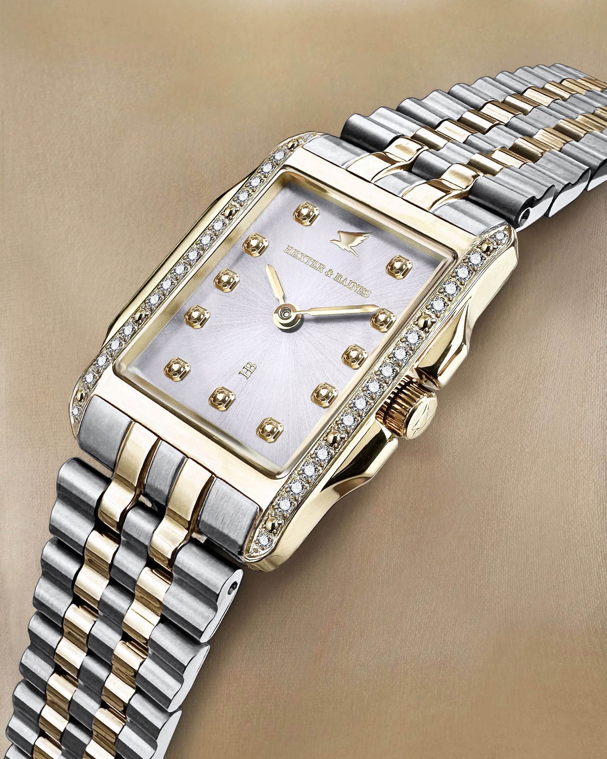 H&B Tempales Pavé, Gold & Silver - Hexter & Baines