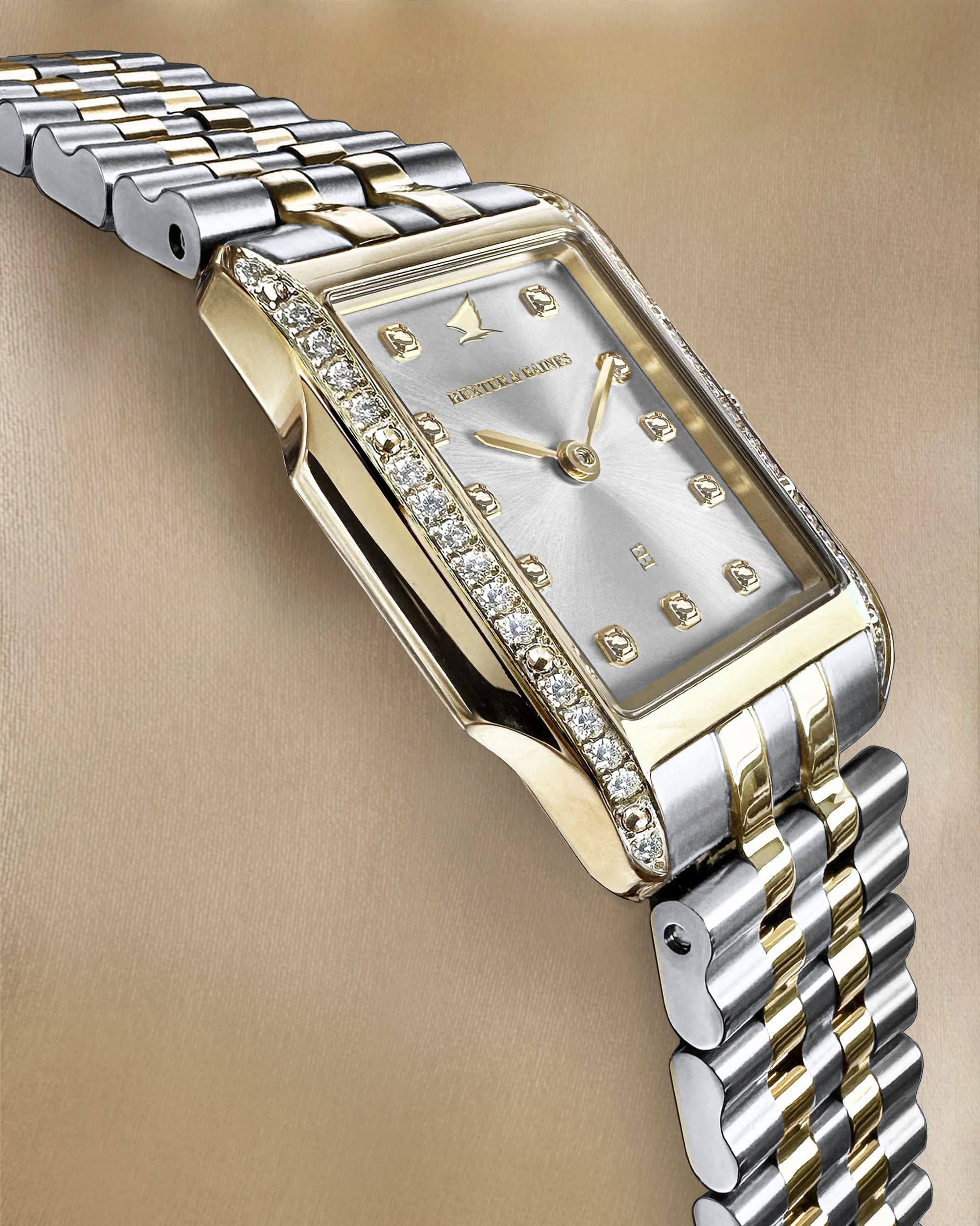 H&B Tempales Pavé, Gold & Silver - Hexter & Baines