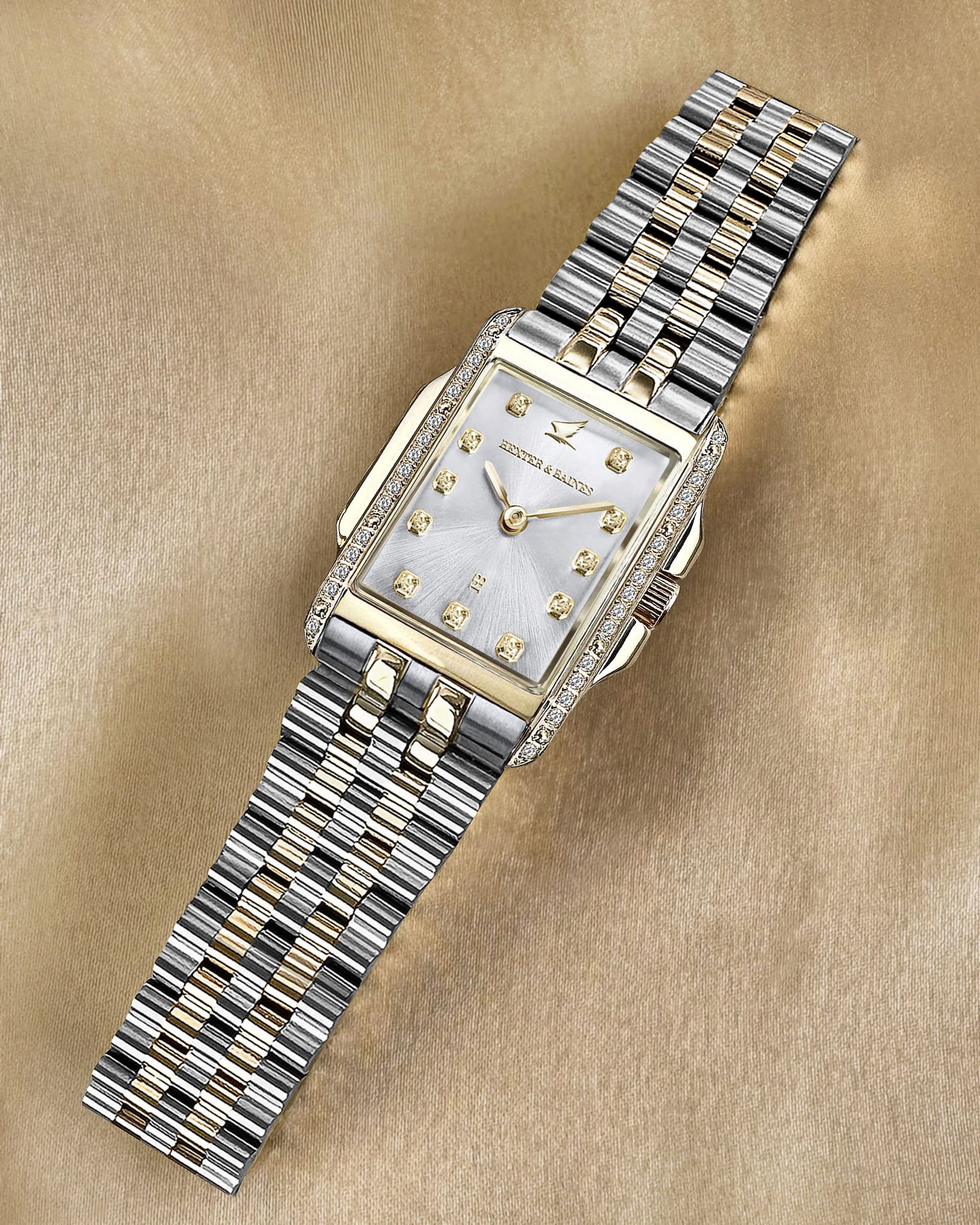 H&B Tempales Pavé, Gold & Silver - Hexter & Baines