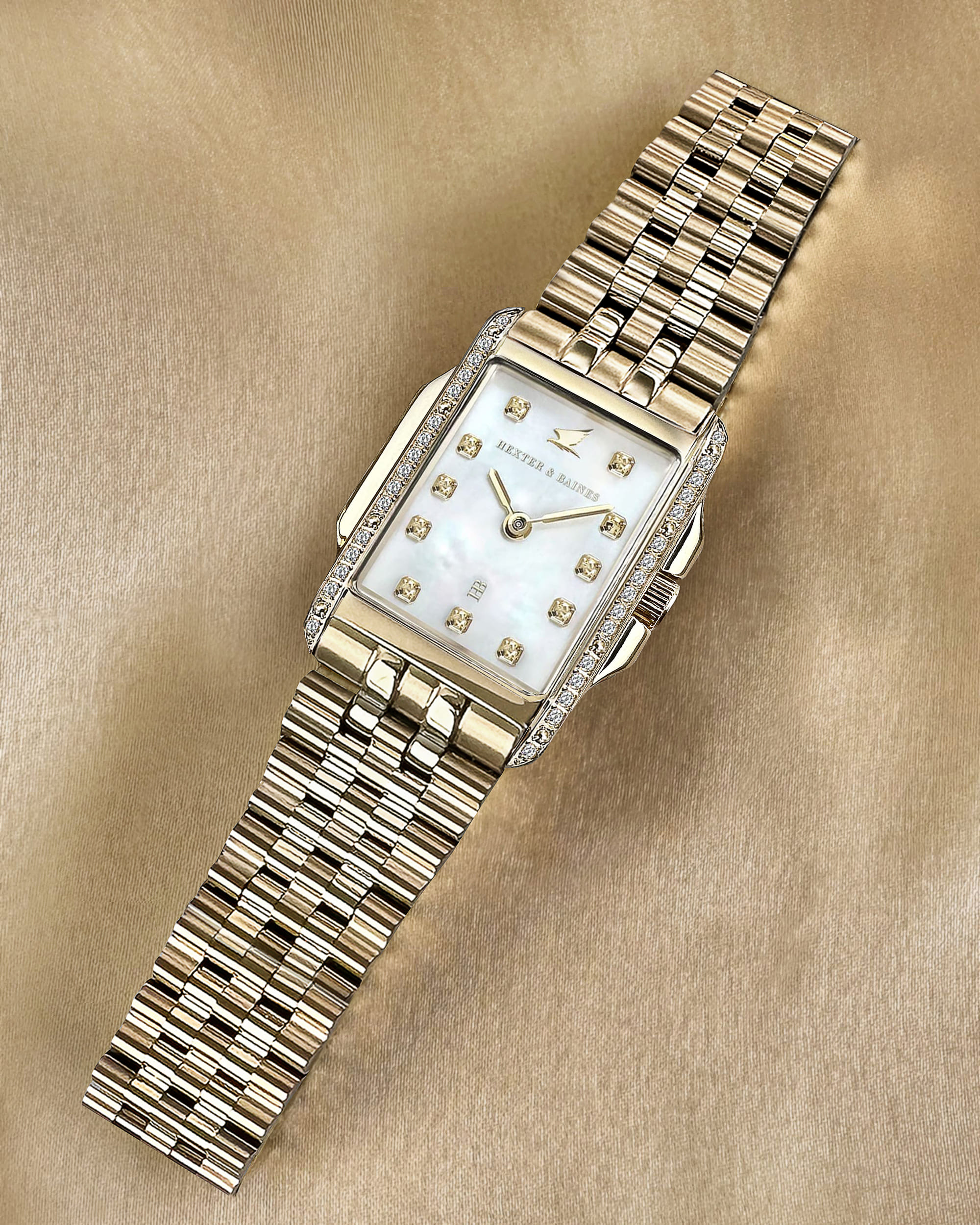 H&B Tempales Pavé, Gold & Pearl - Hexter & Baines