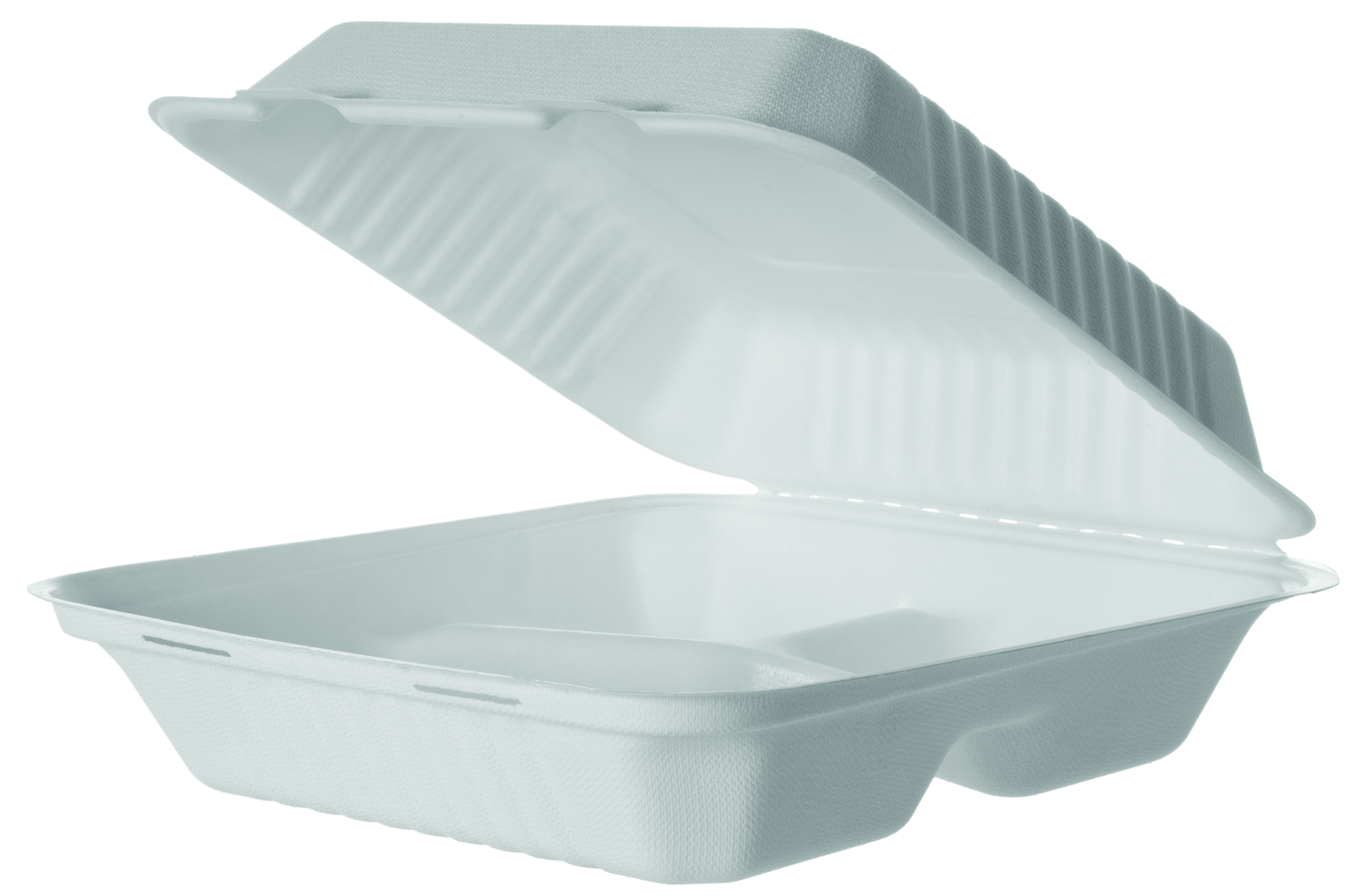 clamshell 3 compartments soak proof - 230x230x75mm - SNAP PACK