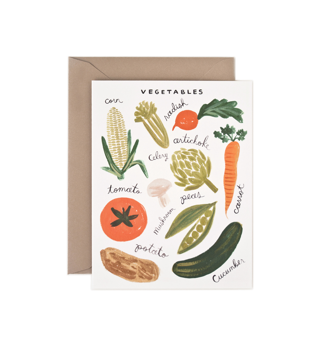 Vegetables Card - Riflepaperco.se