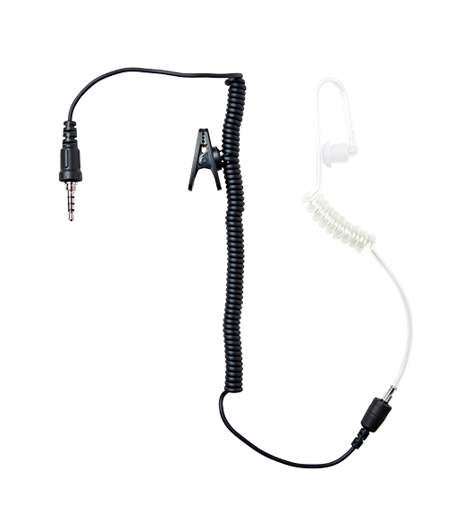 Öronmussla Security 3,5mm 4-polig gängad med luftslang - Bearplayshop.se