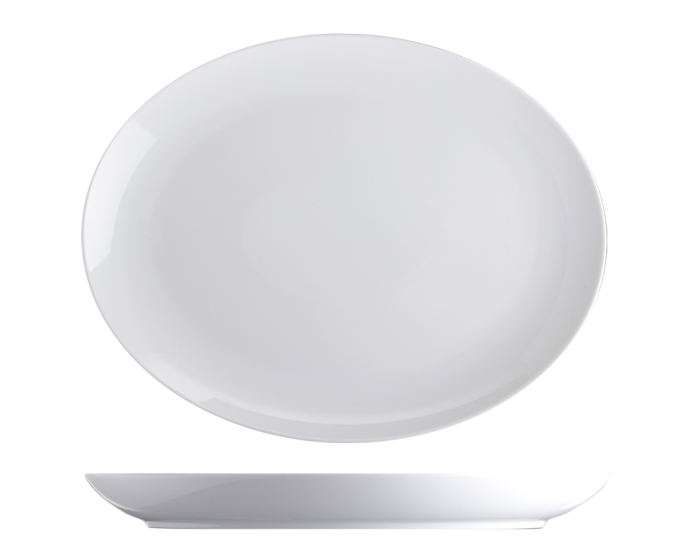 BASIC Plate oval 32x25cm - Restaurang & Kökskompaniet