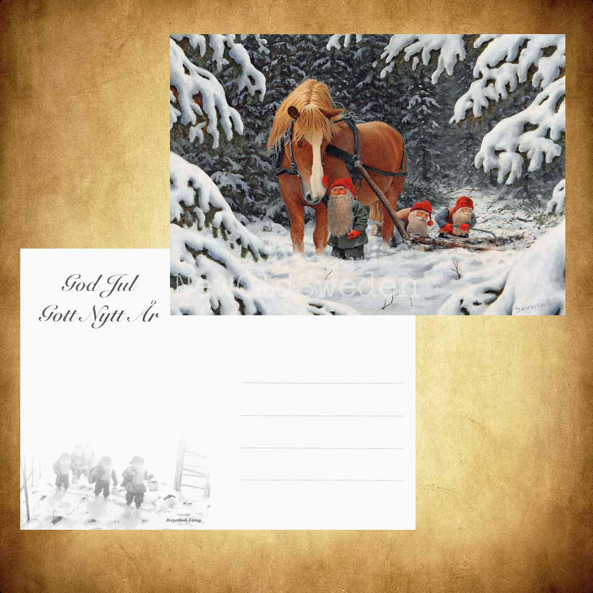 Arbetsvänner Vykort 551 Jan Bergerlind - 908 - NEWOLDSWEDEN.se