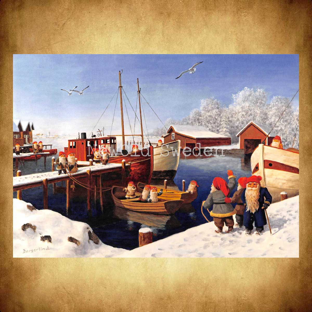 Tomtehamn Vykort 563 Jan Bergerlind - 908 - NEWOLDSWEDEN.se