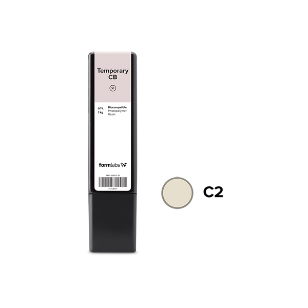 Temporary CB Resin C2 (Form 3) 1 kg (0.7 L) - Denthouse AB