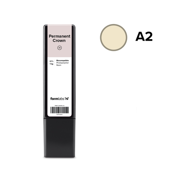 Permanent Crown A2 Resin (Form 3) 1 kg (0.7 L) - Denthouse AB