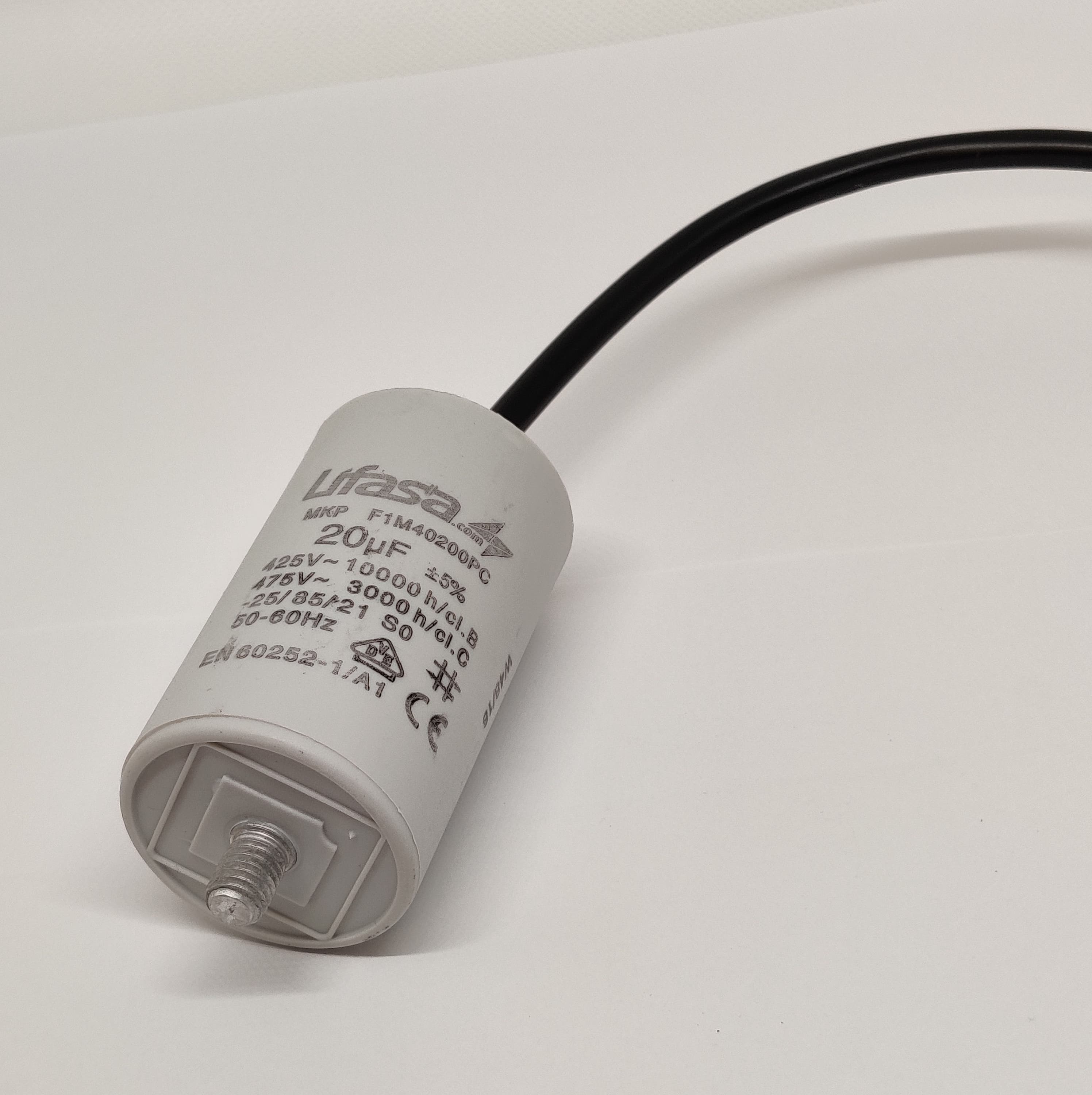 Startkondensator / Driftkondensator 20 microfarad - RantalaVVS webshop