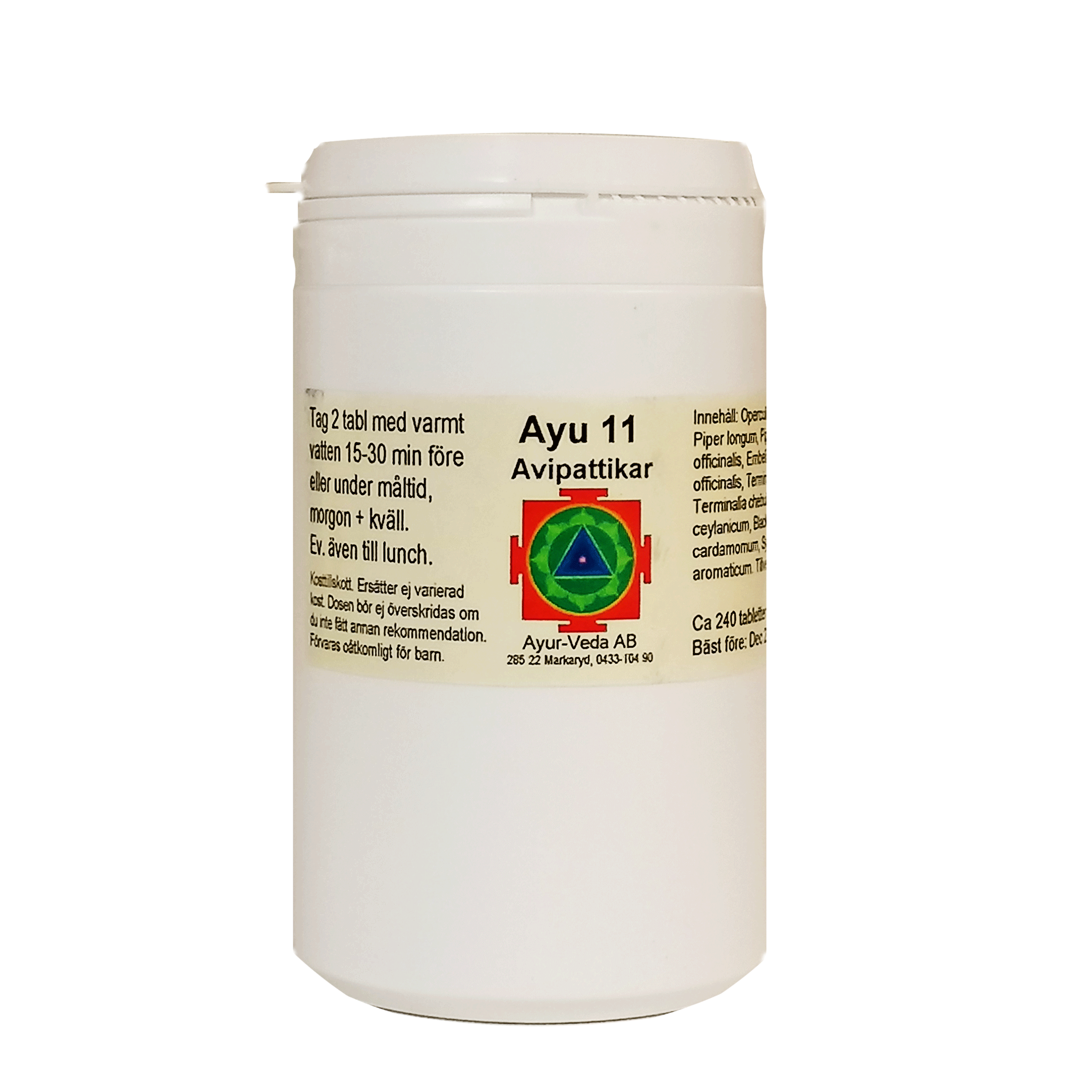 Avipattikar - Ayu 11 - tabletter 240st (2mån) - Human health AB