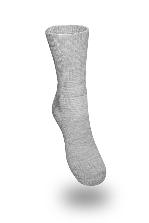 PROSOX ANKEL, bomull. Tunn sula. Silver - Medisox