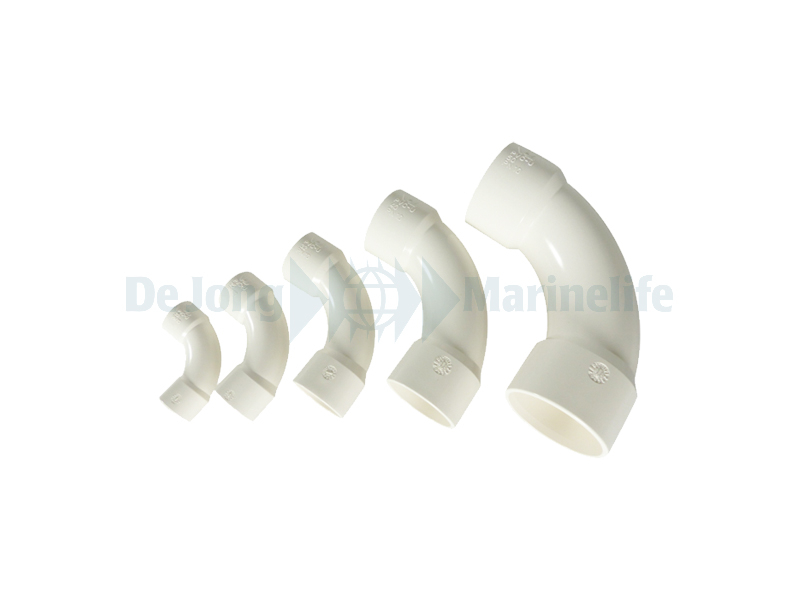 White PVC Bend 90 degrees - Salt i Väst