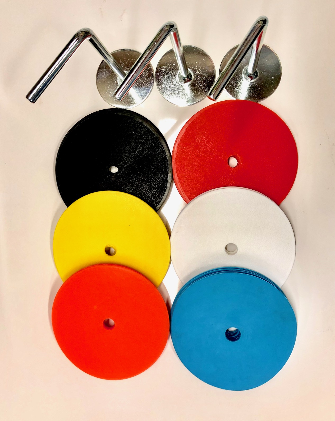 Platta koner 6-Pack Olika Färger 15cm /dm , exklusive hållare ...