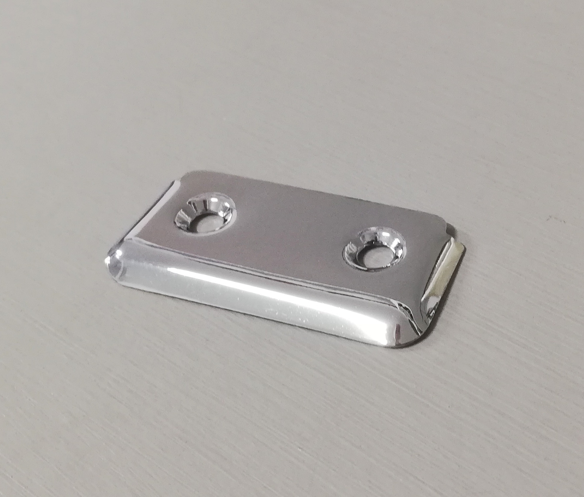 Bas Strap End Capping Plate - Silver / Dark Grey - ACCORDIONARY
