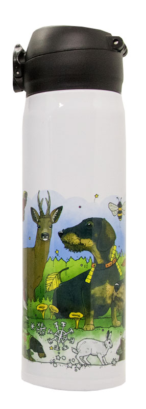 Termosmugg - Strävhårig tax - eplaros