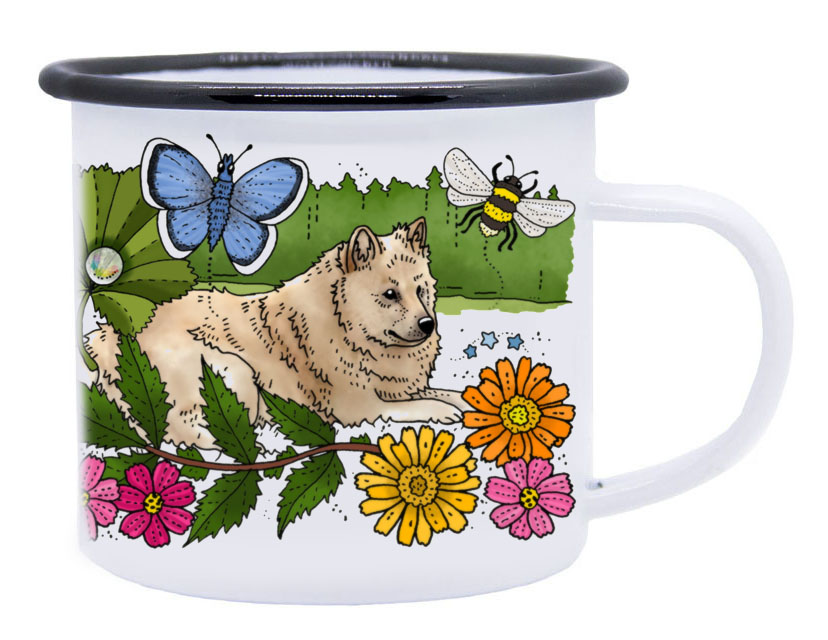 Emaljmugg - Finsk lapphund - eplaros