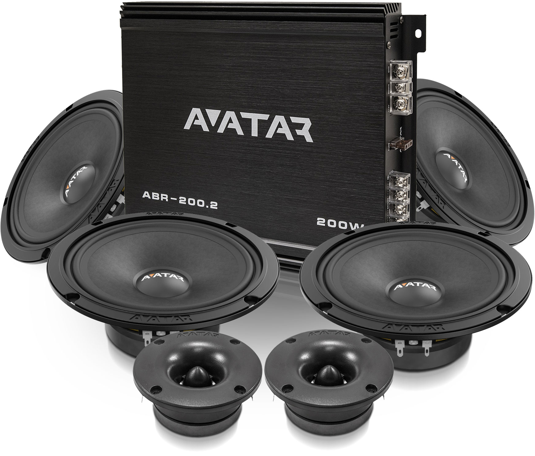 Avatar 4x6.5"kit ABR-200.2 - Berras Audio Parts