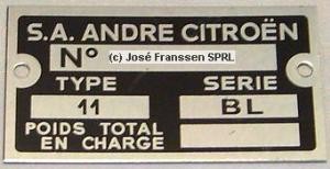 Plåt ramnummer 11 BL - DS-butiken & B11-Butiken
