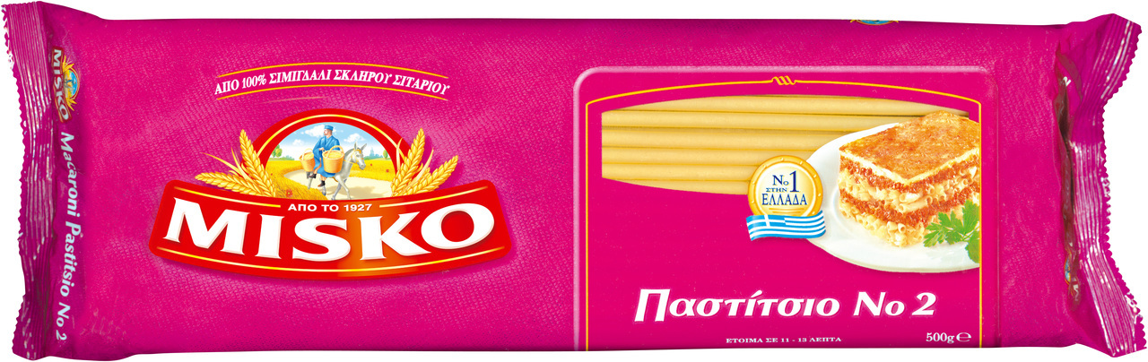 misko no2, pasta, 500g - Grekisk Livs