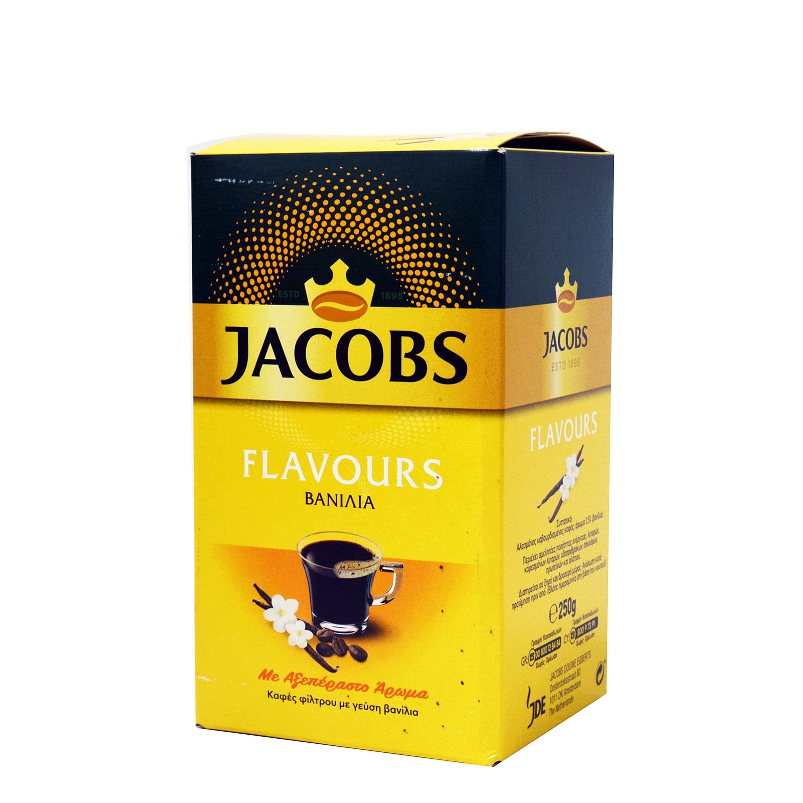 Jacobs flavours, kaffe, vanilj 250g - Grekisk Livs