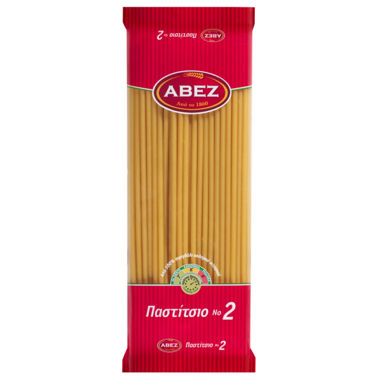 pasta, ABEZ, NR 2, 500g, (pastitsio) - Grekisk Livs
