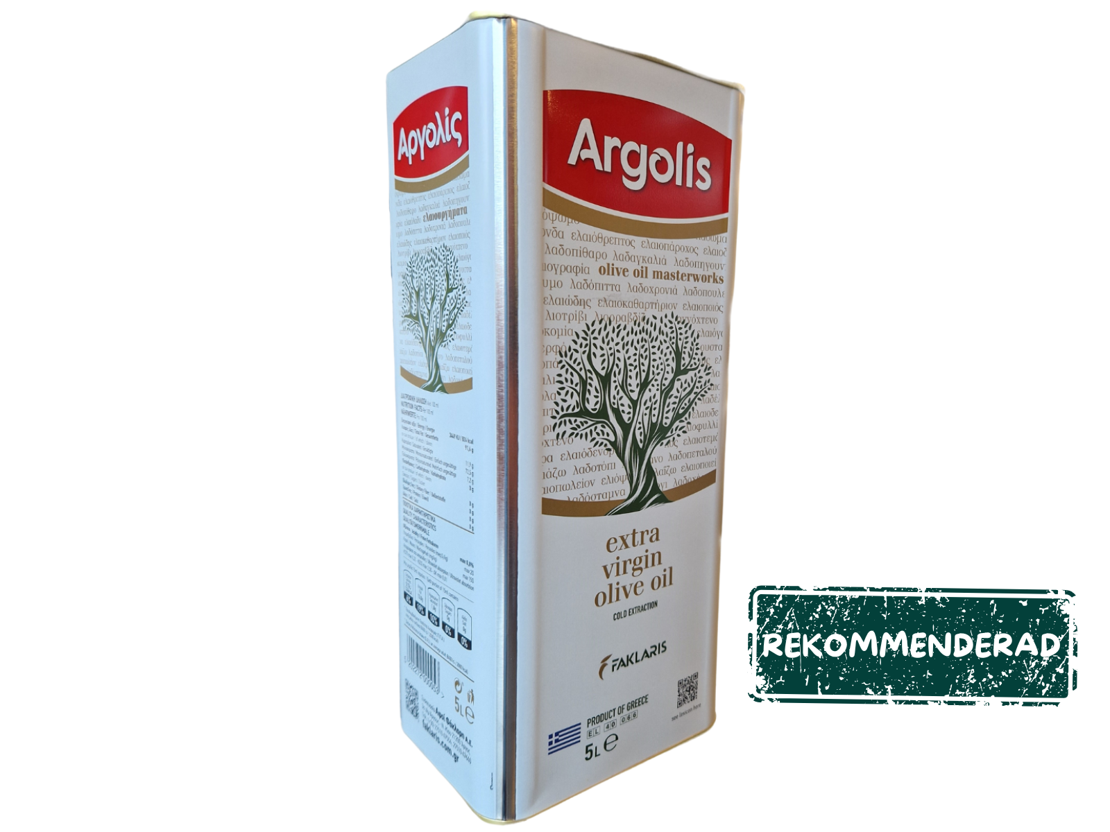 Olivolja Extra Jungfru - Argolis från Argos (Peloponissos) - 5 Liter ...