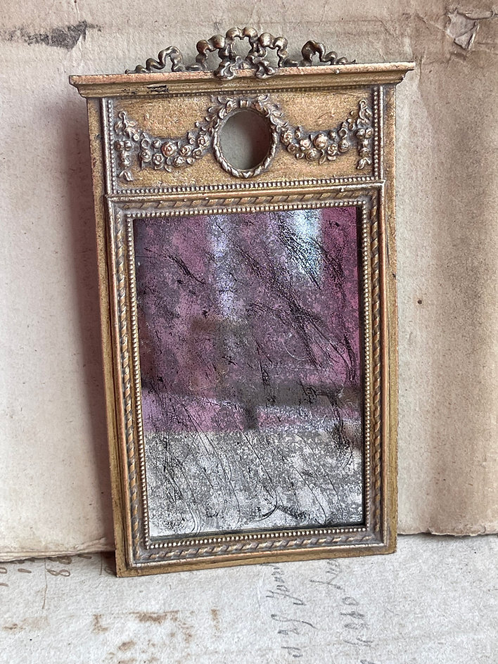 Tremeau French mirror Mirror with small oval 18th century - from Alison ...