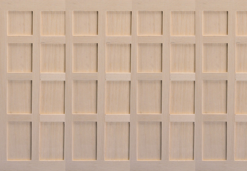 Wallpanel in wood, unpainted - Miniatyrskatt AB