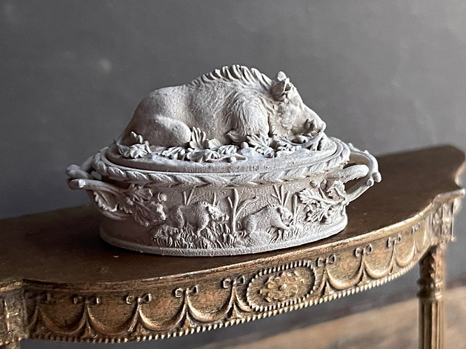 Wild Boar Tureen - from Alison Davies - Miniatyrskatt AB
