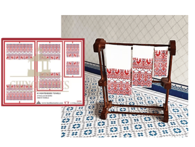 Pueblo- Handdukskit från Les Chinoiseries - Miniatyrskatt AB