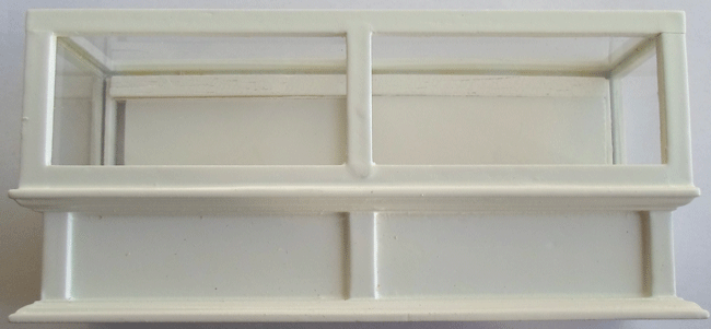 Shopcounter, low, white - Miniatyrskatt AB