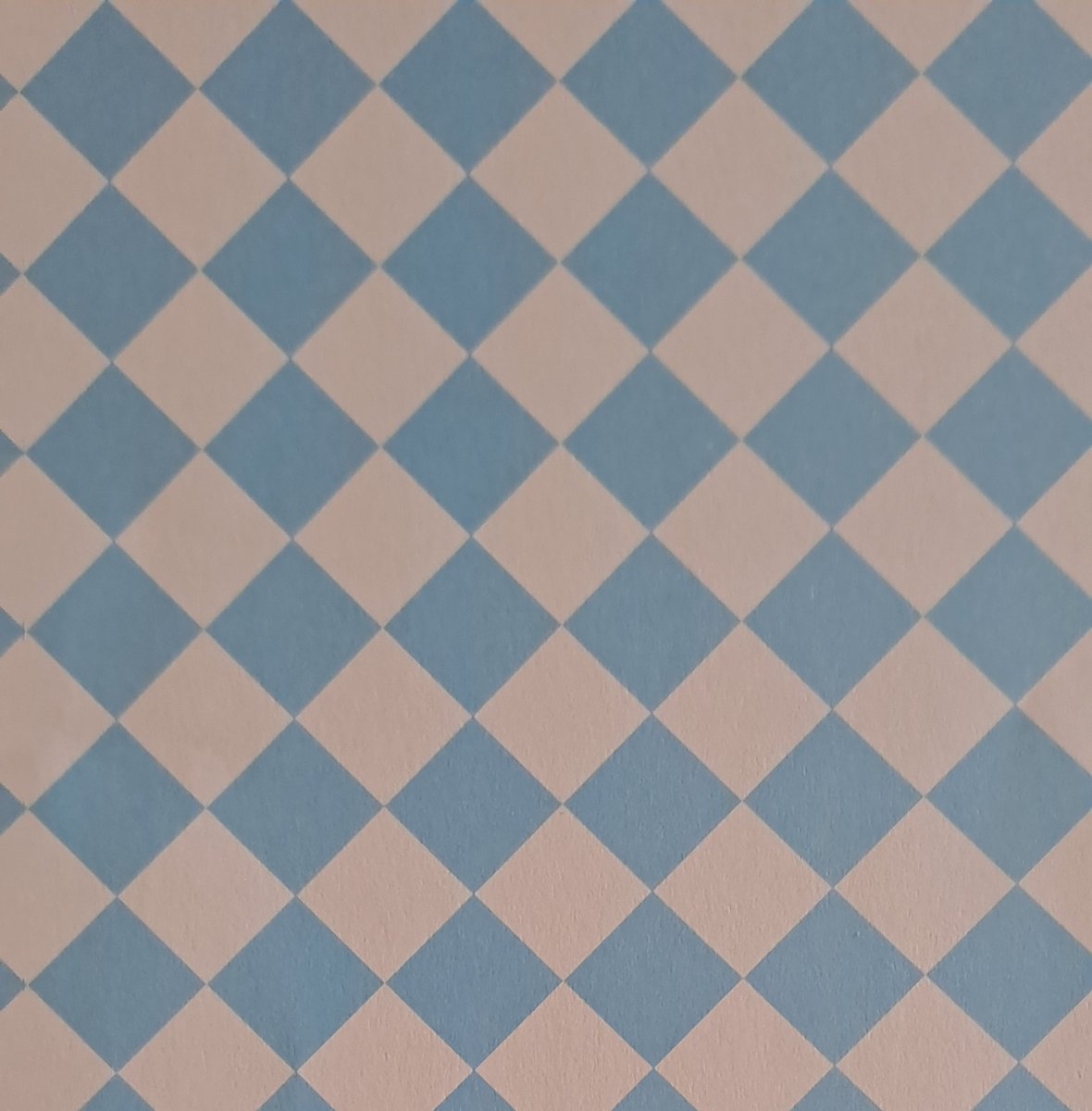 Tiles by paper white and blue - Miniatyrskatt AB