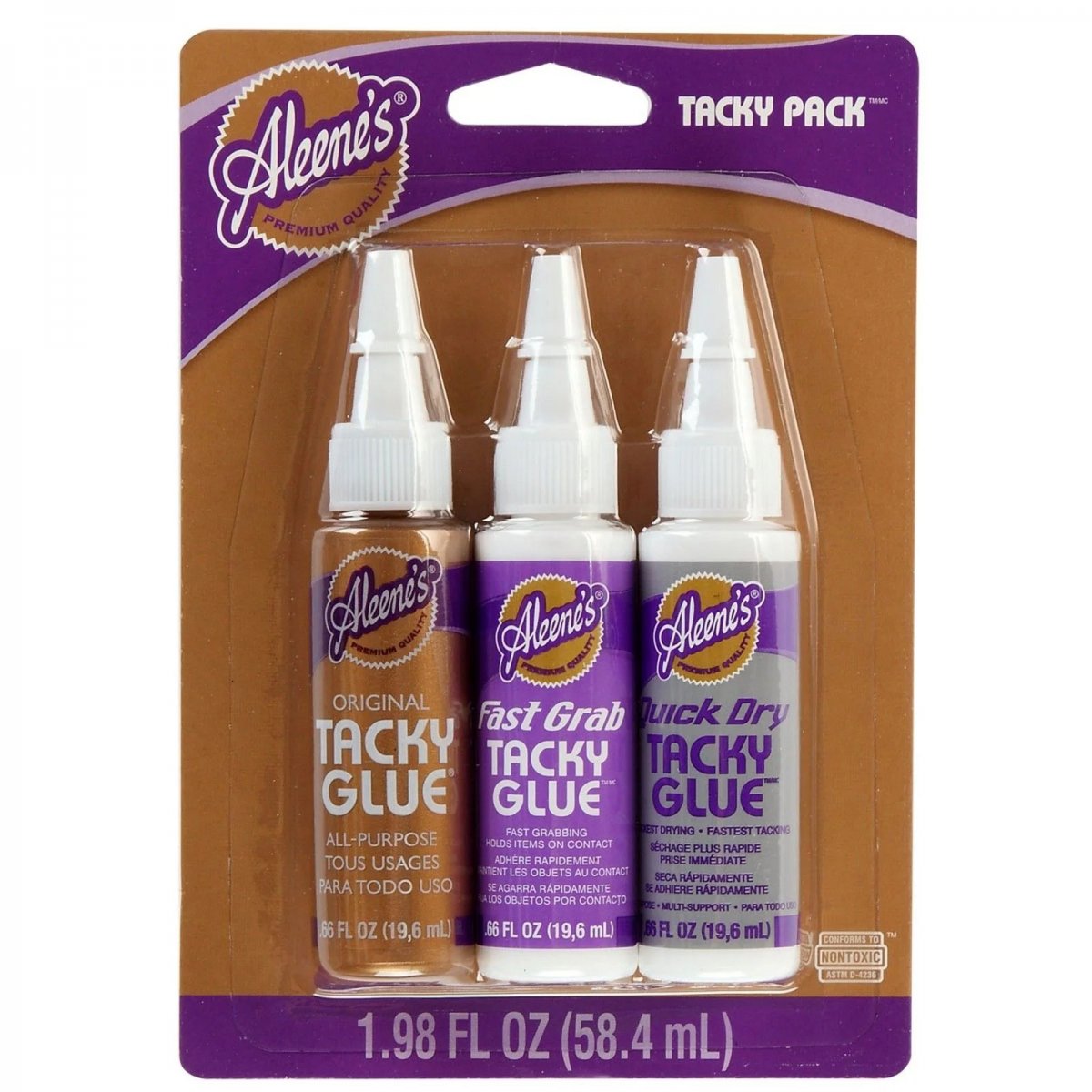 Aleene's tacky glue 3 small bottles - Miniatyrskatt AB