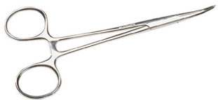Curved looking forceps - Miniatyrskatt AB