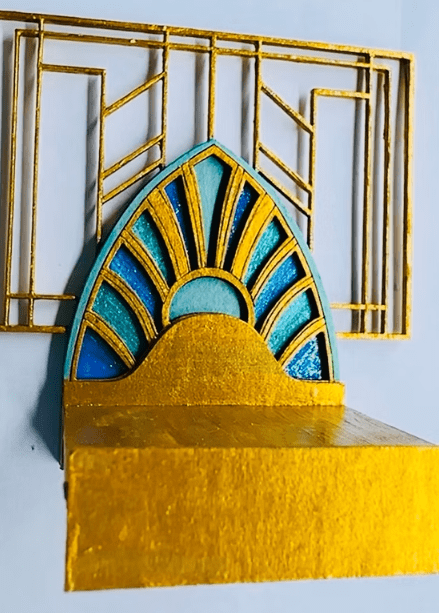 1/48th Scale bed with wall panel - 1/48th Scale - Miniatyrskatt AB