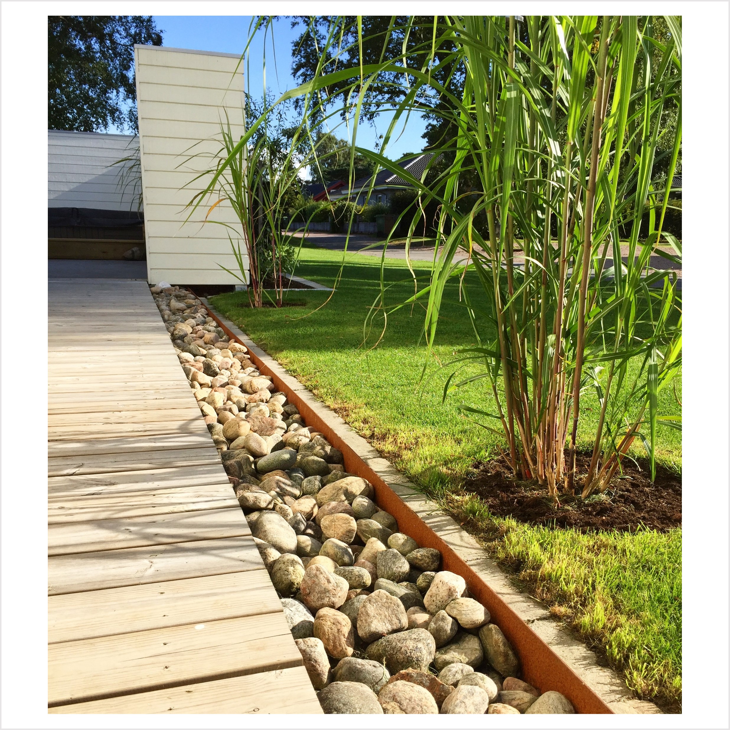 Rabattkanter i corten från STÅLMILJÖ