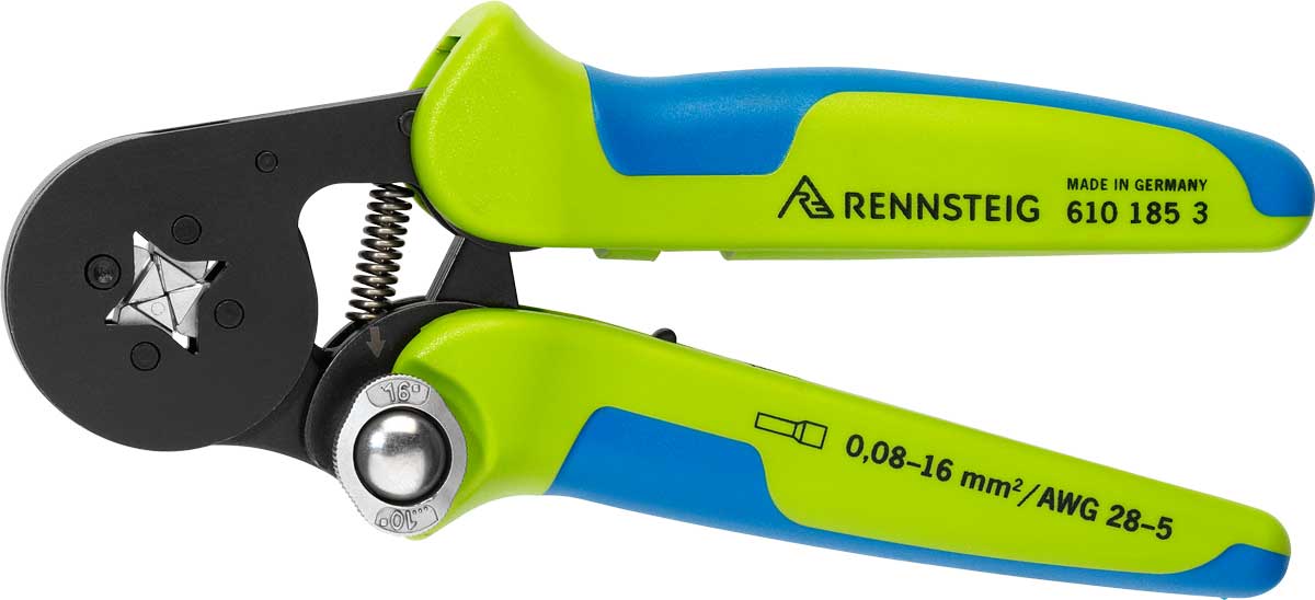 Ferrule crimping tool PEW 8.185 / 8.186 - 4 Serrated Crimping Profiles ...