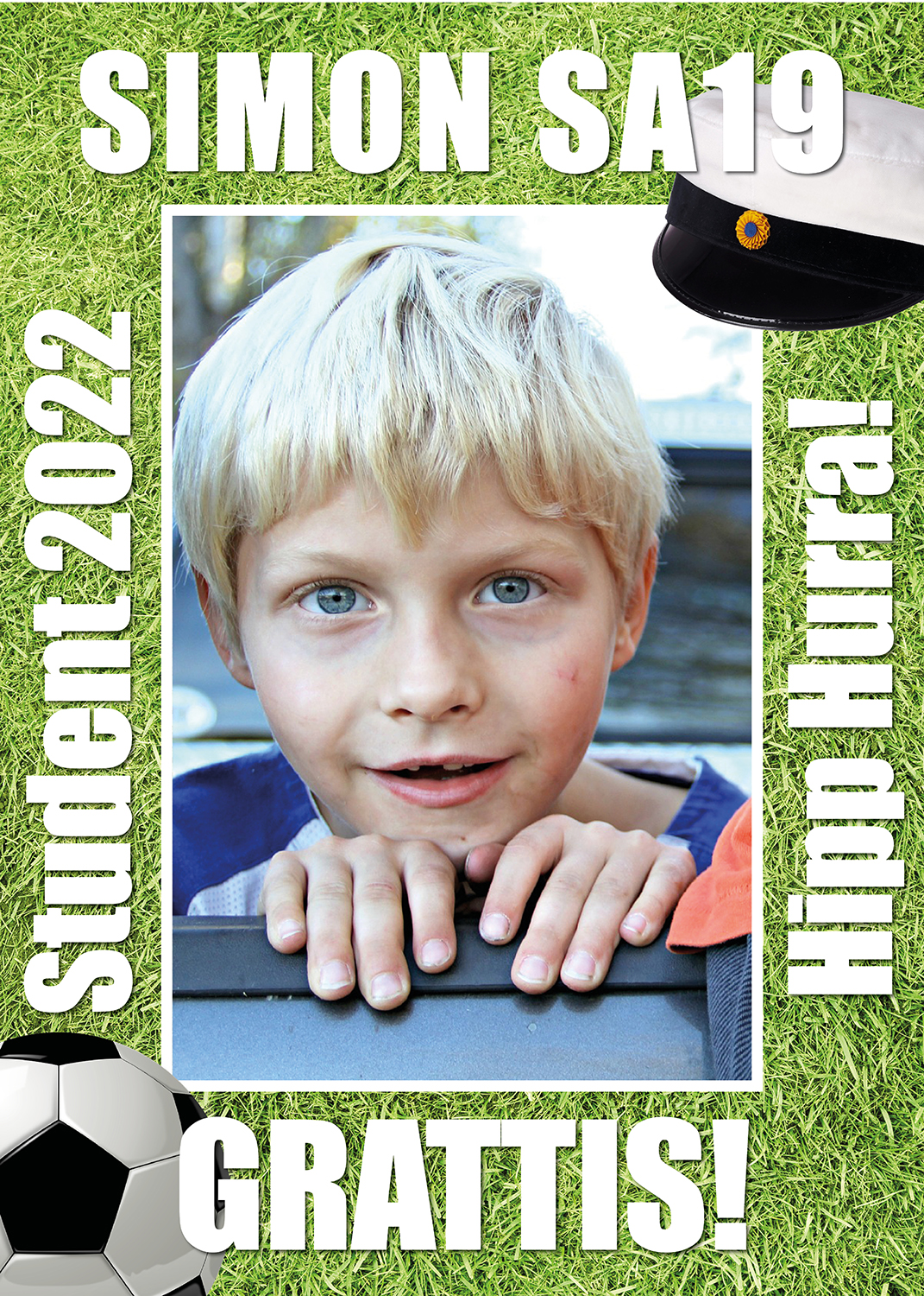 Student sign Grass - portrattdesign.com