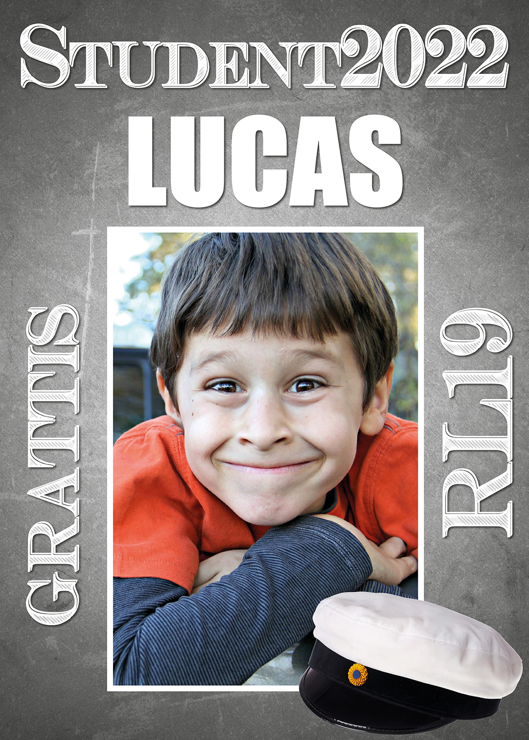 Student sign Concrete - portrattdesign.com