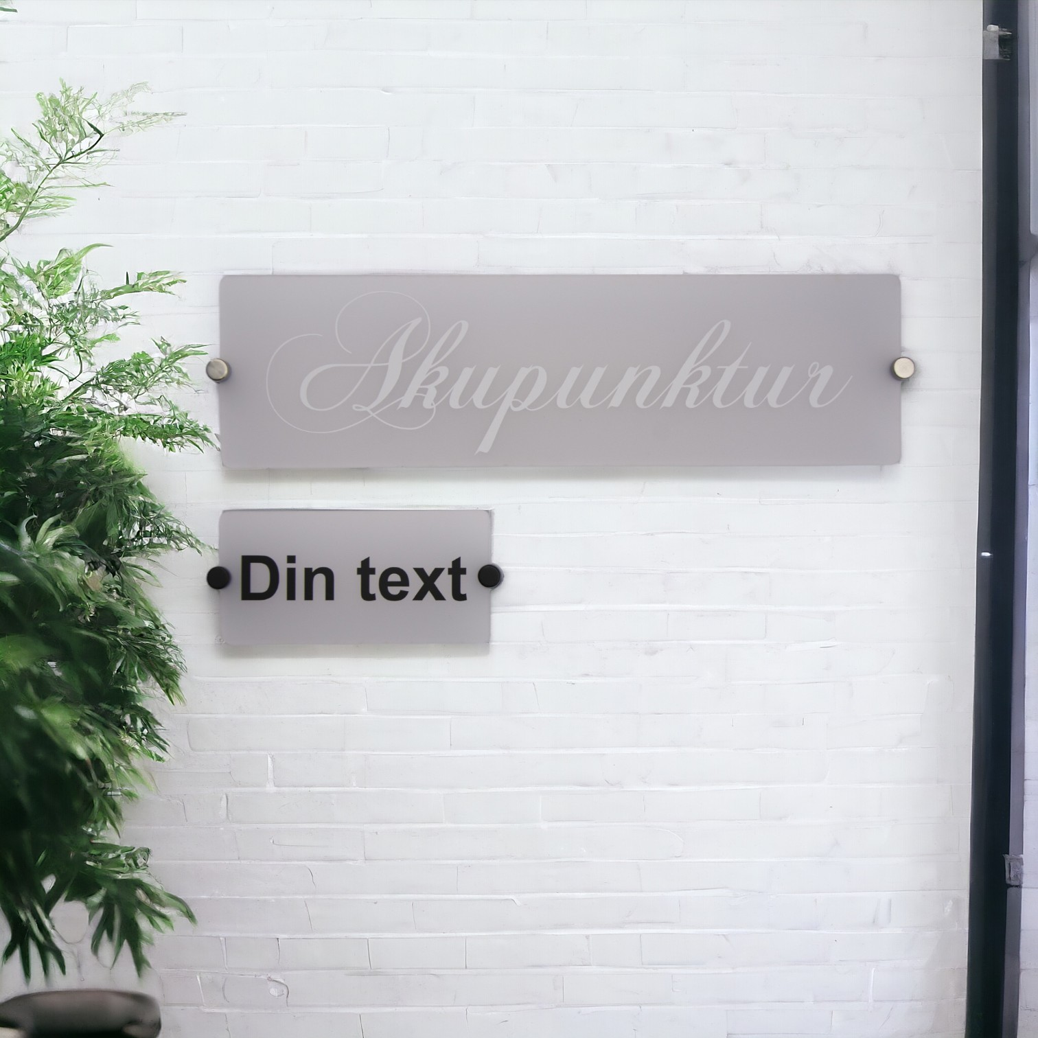 Frostad skylt med egen text Eko vinyl - Paxlux.se