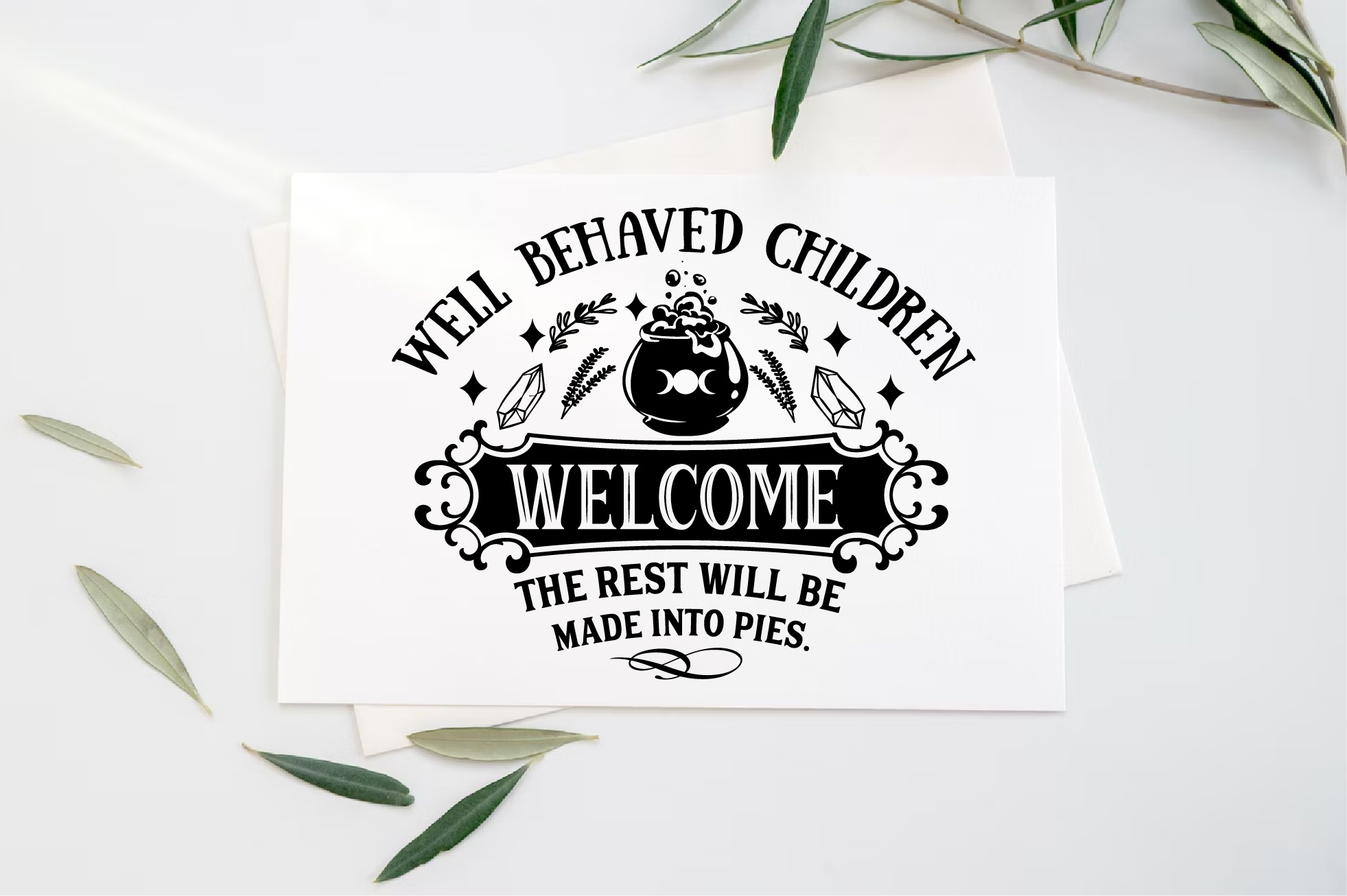 Well behaved children Welcome Poster - Paxlux.se