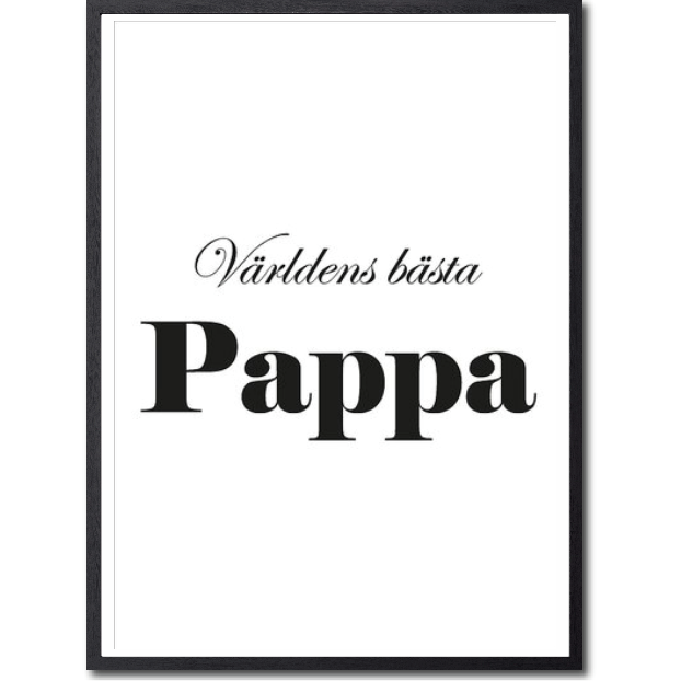 Världens bästa pappa Poster - Paxlux.se