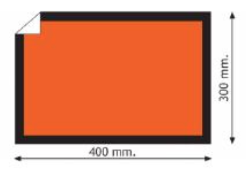 ADR Etikett 40x30 cm - 25 st