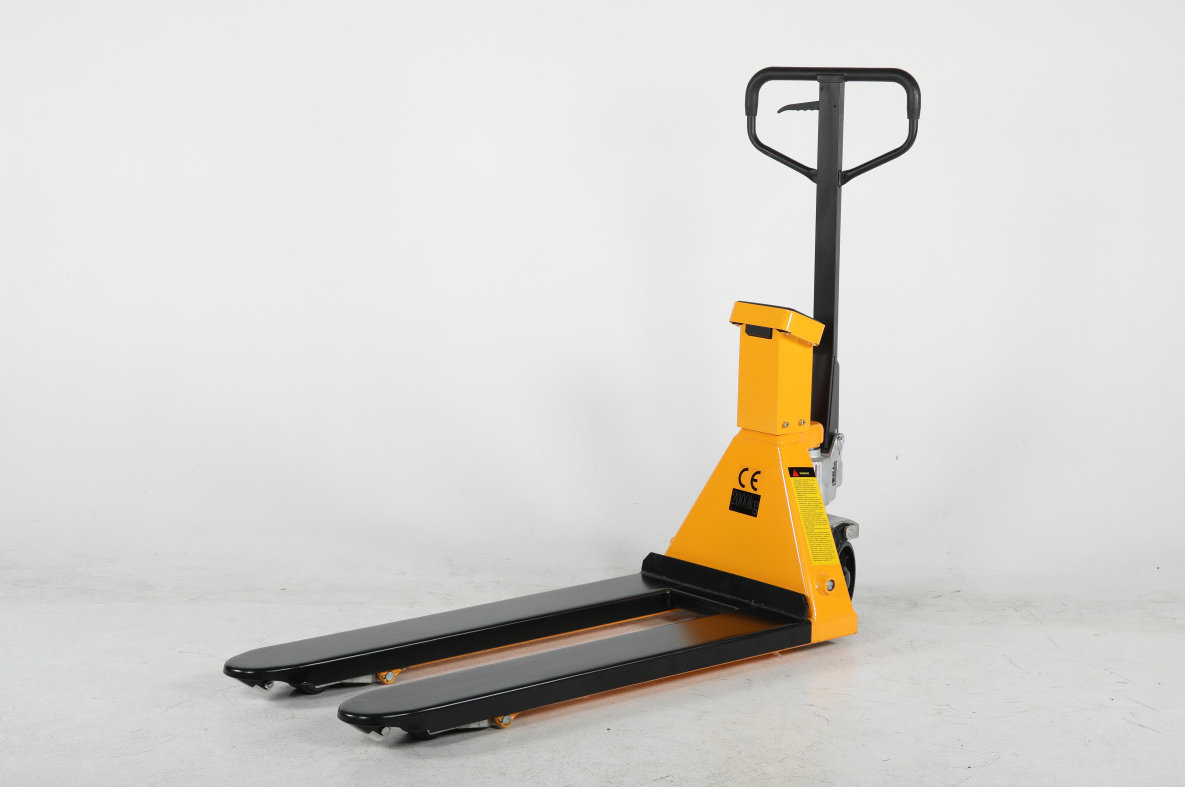 Pallyftare med våg, Maxlast: 2000 kg / 1150 mm, dubbel PU-hjul ...